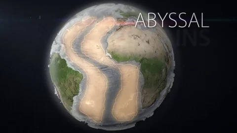 Earth Reveal Ocean Abyssal Plain | Stock Video | Pond5