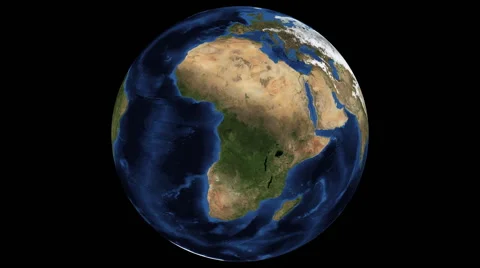 Earth Rotating On Its Axis At 23 Degree ... | Stock Video | Pond5