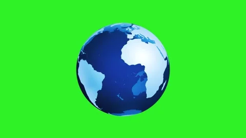 Earth rotating loop, Map of the Planet i... | Stock Video | Pond5