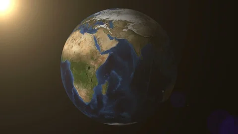 Earth rotating in seamless loop. Texture... | Stock Video | Pond5