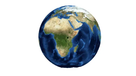 Earth rotation 360 degrees with the Sun ... | Stock Video | Pond5