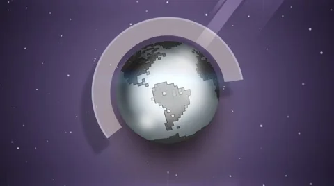 Earth rotation in space animation | Stock Video | Pond5
