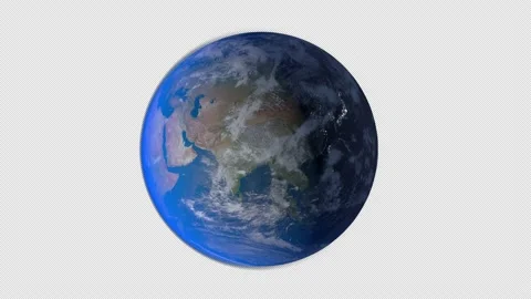 Earth Seamless Loop Alpha Channel | Stock Video | Pond5