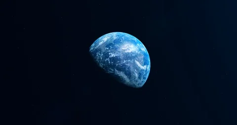 Earth seen from space. 4K UHD. Realistic... | Stock Video | Pond5