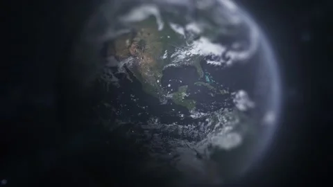 Earth from space. 4K rotating animation.... | Stock Video | Pond5