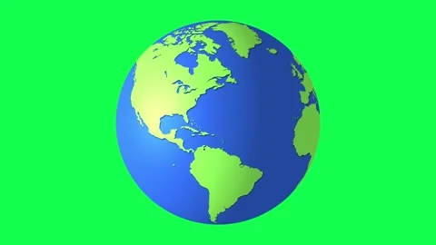 Earth Spinning, Earth Rotation Animation... | Stock Video | Pond5