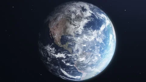 Earth spinning fast, time speed up 4K | Stock Video | Pond5
