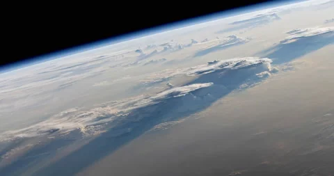 Earth viewed from space. Clouds and shad... | Stock Video | Pond5