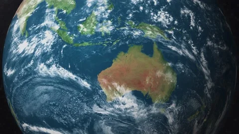 Earth zoom to Australia satellite view 3... | Stock Video | Pond5