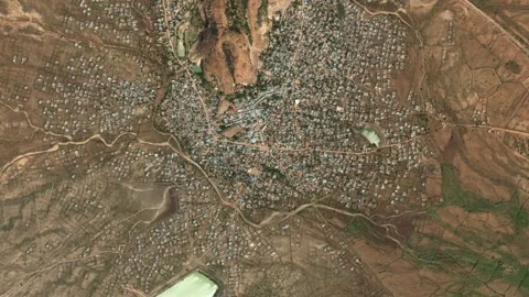 Earth zoom in from space to Burhakaba, S... | Stock Video | Pond5