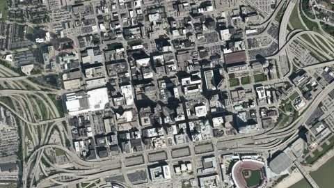Earth zoom in from space to Cincinnati, ... | Stock Video | Pond5