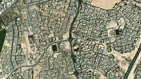 Earth zoom in from space to Hamad Town, ... | Stock Video | Pond5