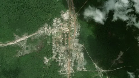 Earth zoom in from space to Ituni, Guyan... | Stock Video | Pond5