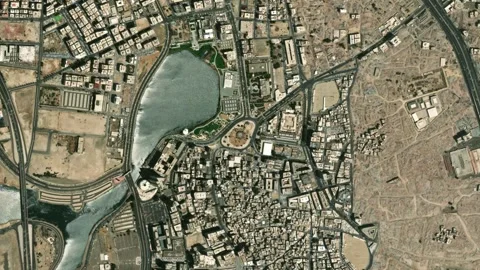 Earth zoom in from space to Jeddah, Saud... | Stock Video | Pond5