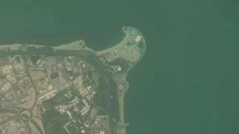 Earth zoom in from space to Kuwait City,... | Stock Video | Pond5