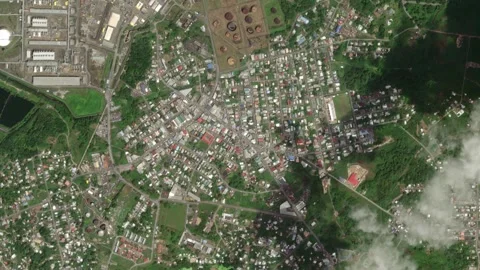 Earth zoom in from space to Point Fortin... | Stock Video | Pond5