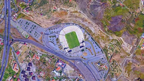Earth Zoom from Stadio San Filippo - Mes... | Stock Video | Pond5