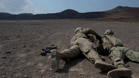 East African Response Force laying down ... | Stock Video | Pond5