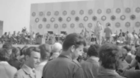East Berlin - 1965:singer with musicians... | Stock Video | Pond5