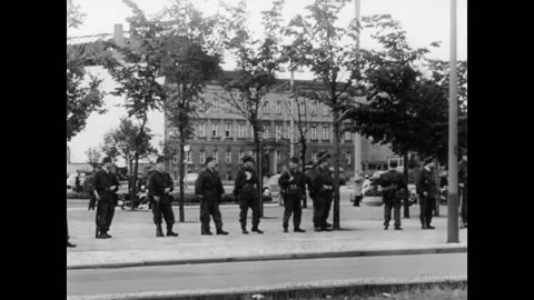 East German Military Blocks Inner City B... | Stock Video | Pond5