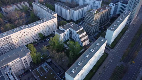 East Germany Apartment Blocks in Berlin ... | Stock Video | Pond5