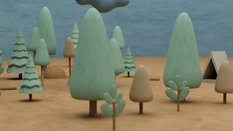 Easter Animation on cartoon background. ... | Stock Video | Pond5