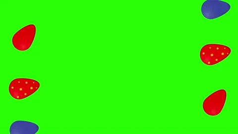 Easter colored eggs animation , chroma k... | Stock Video | Pond5