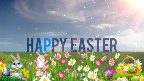 Easter Set 14 - Virtual Green Screen Bac... | Stock Video | Pond5