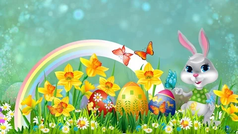 Easter Set 15 - Virtual Green Screen Bac... | Stock Video | Pond5