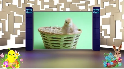 Easter Set 31 - Virtual Green Screen Bac... | Stock Video | Pond5