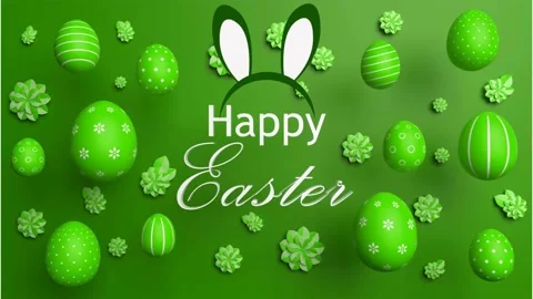 Easter Set 39 - Virtual Green Screen Bac... | Stock Video | Pond5