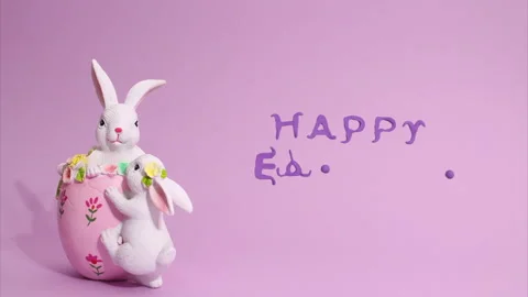 Easter stop motion animation. Beautiful ... | Stock Video | Pond5