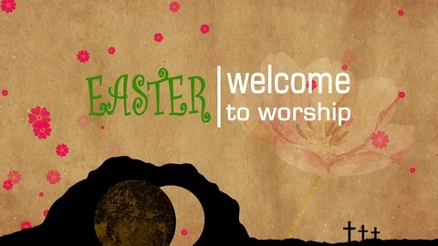 Easter Welcome Slide Stock Video Footage | Royalty Free Easter Welcome ...