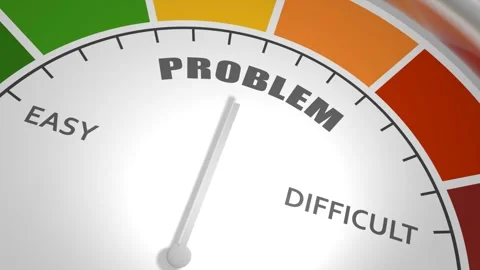 Easy and difficult problems. Concept of ... | Stock Video | Pond5