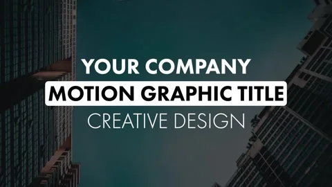 Easy Titles - Minimalist Motion Graphic Titles ~ After Effects #279105354