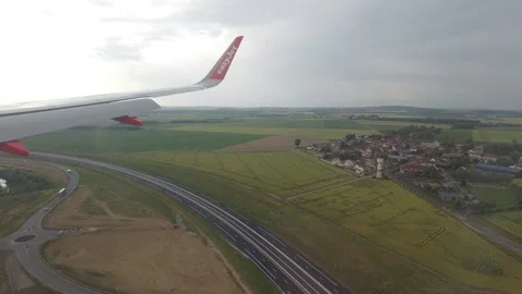 Easyjet plane , view from cabin window | Stock Video | Pond5