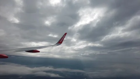 Easyjet plane , view from cabin window | Stock Video | Pond5