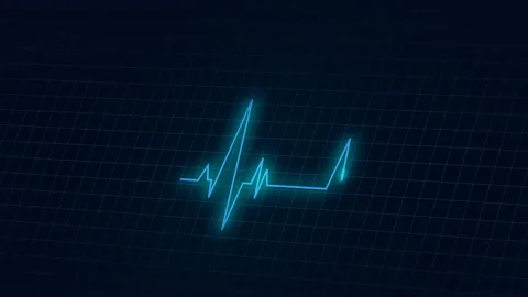 ECG Medical Heartbeat Pulsation Backgrou... | Stock Video | Pond5