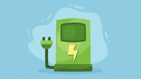 eco friendly fuel station animation | Stock Video | Pond5