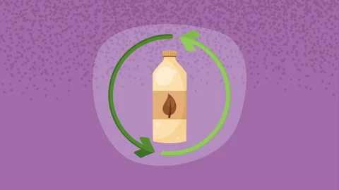 eco friendly recycle arrows animation | Stock Video | Pond5