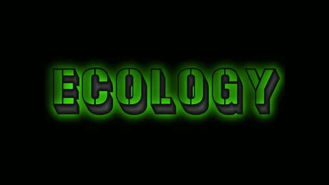 Ecological animation with the word Ecolo... | Stock Video | Pond5