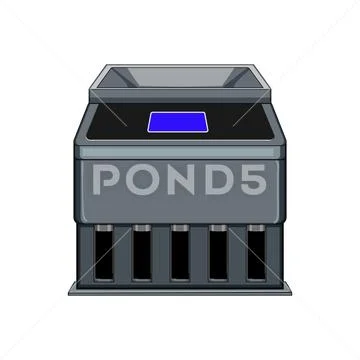 Economy counter machine cartoon vector illustration ~ Clip Art #247270971