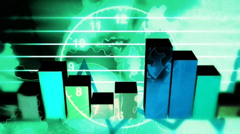 Economy Machine Looping Animated Backgro... | Stock Video | Pond5