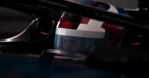 ECU Portrait of modern formula one race... | Stock Video | Pond5