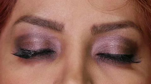 ECU of a Woman's Eyes | Stock Video | Pond5