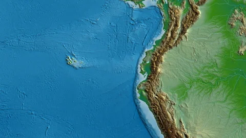 Ecuador and Galapagos Islands on the glo... | Stock Video | Pond5