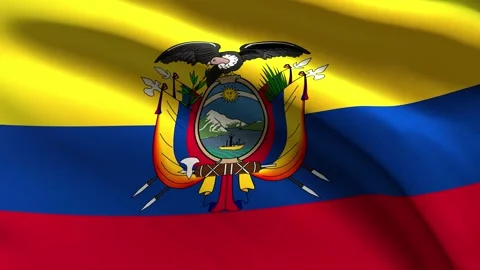 Ecuador festive flag - loop animation | Stock Video | Pond5