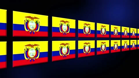 Ecuador Flag Animated Background 3d Anim... | Stock Video | Pond5