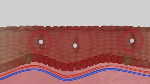 Eczema | Animation of the skin disease e... | Stock Video | Pond5