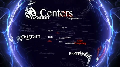 EDGE COMPUTING Keywords Animation, Backg... | Stock Video | Pond5